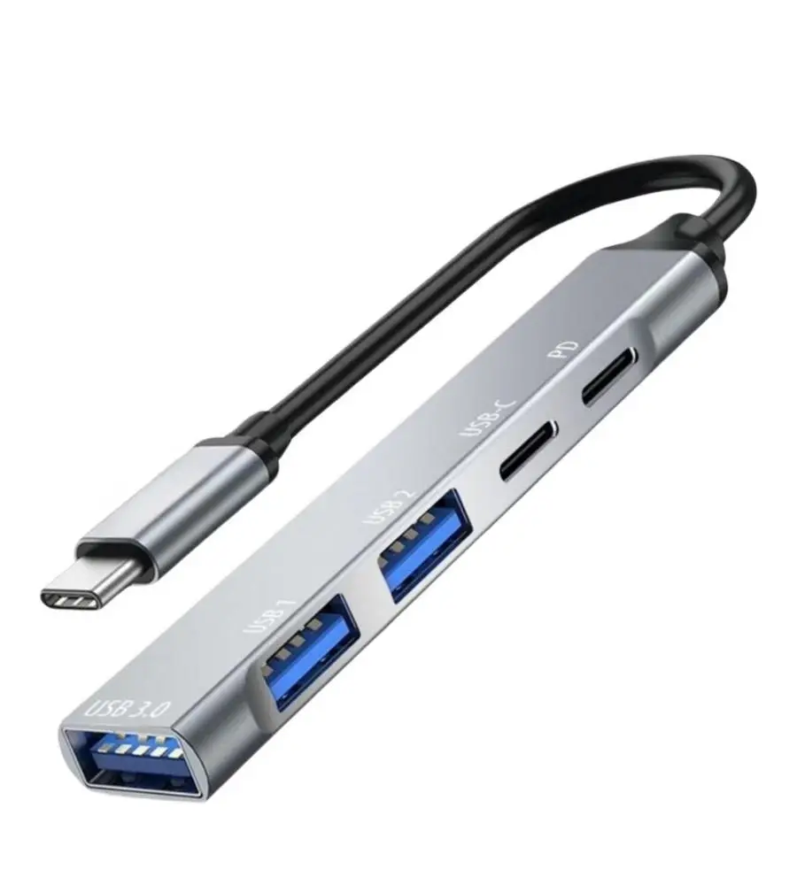 5in1 Metal Usb Hub – Yüksek Hızlı Çoklayıcı, 5 Bağlantı Noktalı ...